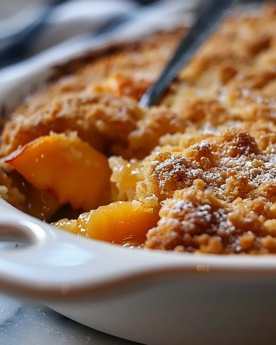 Peach Cobbler Dump Cake
