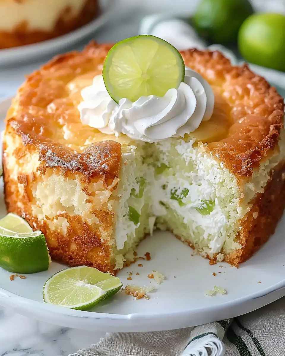 best key lime angel food cake