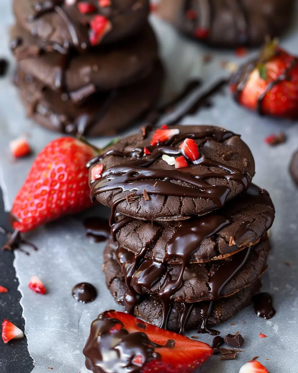 Chocolate Covered Strawberry Cookies